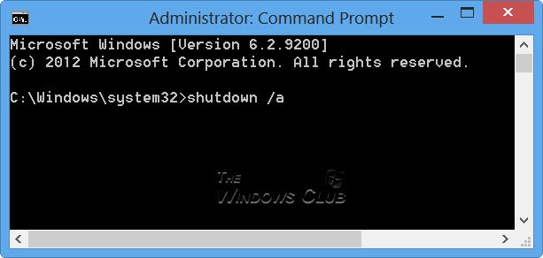 如何在 Windows 11/10 中停止、取消、中止系统关闭 - Tech Club