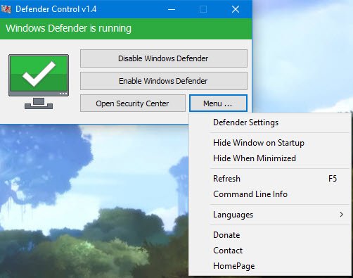 使用 Defender Control 永久禁用 Windows Defender - Tech Club