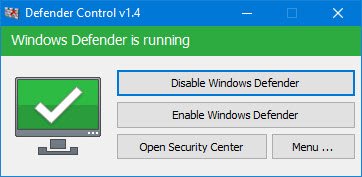 使用 Defender Control 永久禁用 Windows Defender - Tech Club