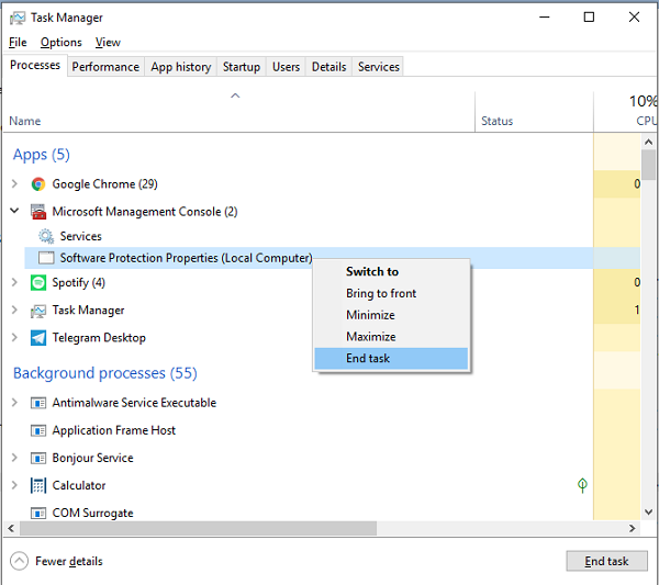 软件保护平台服务 Sppsvc.exe 导致 CPU 使用率过高 - Tech Club