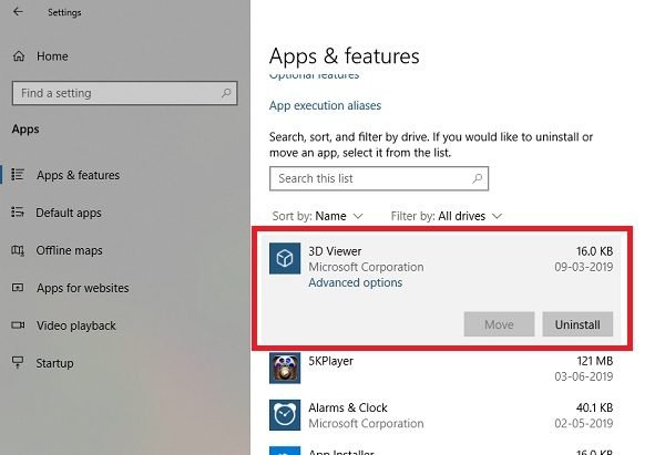 如何在 Windows 10 中卸载 3D 查看器应用程序 - Tech Club