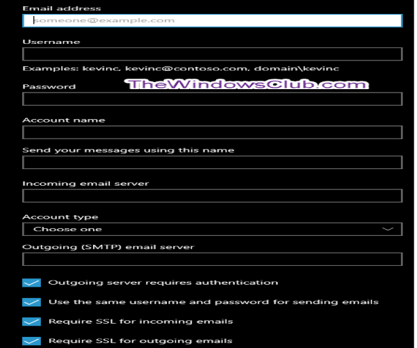 修复 Windows Mail 应用程序错误 0x8000000b - Tech Club