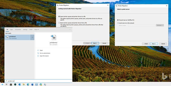 在 Windows 11/10 中使用打印机迁移工具备份打印机驱动程序和队列 - Tech Club