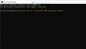 如何在 Windows 11/10 中添加或删除 Microsoft XPS Document Writer 打印机 - Tech Club
