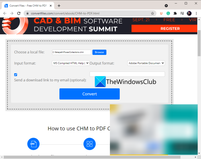 如何在 Windows 11/10 中将 CHM 转换为 PDF - Tech Club