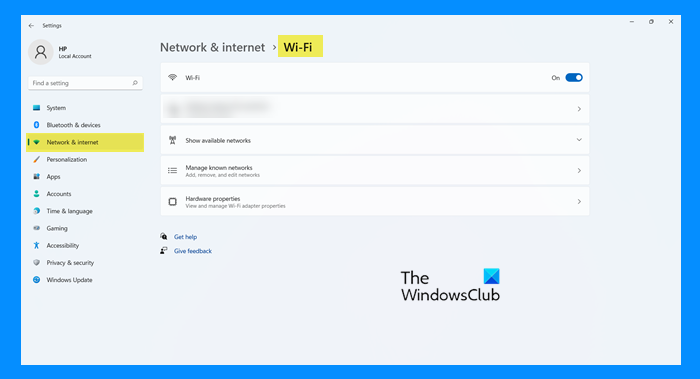 Windows 11 中的网络和 Internet 设置 - Tech Club