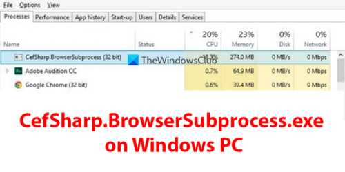 修复 Windows PC 上的 CefSharp.BrowserSubprocess.exe 应用程序错误 - Tech Club