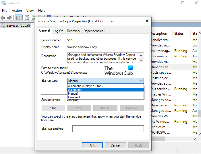 由于空闲超时，VSS 服务正在关闭 - Tech Club