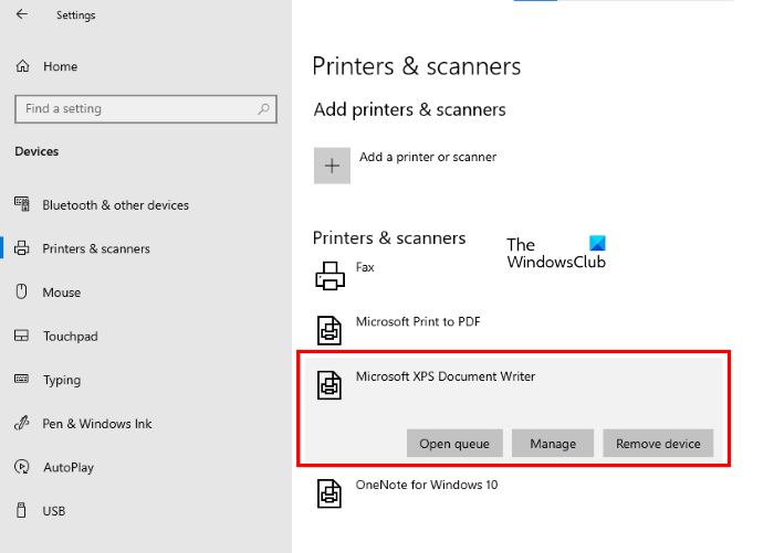 修复 Microsoft XPS Document Writer 无法工作的问题 - Tech Club