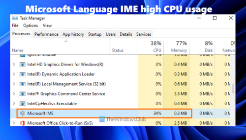 修复 Windows 11/10 上的 Microsoft Language IME 高 CPU 使用率 - Tech Club