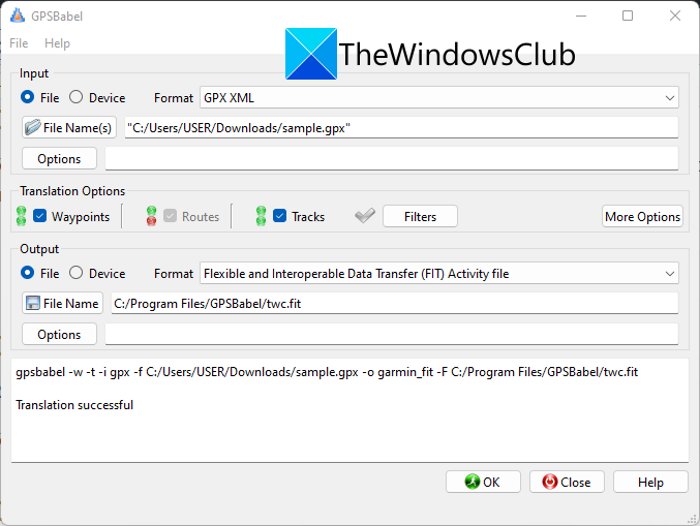 如何在 Windows 11/10 中将 GPX 转换为 FIT - Tech Club
