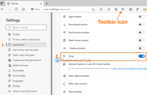 如何在 Windows 11/10 中使用 Microsoft Edge Drop 共享文件 - Tech Club