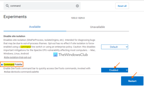 如何在 Windows 11/10 上的 Microsoft Edge 中启用和使用命令面板 - Tech Club