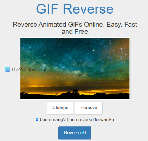如何在 Windows 11/10 中反转 GIF 动画 - Tech Club