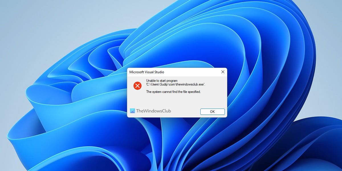 无法启动程序，系统找不到指定的文件 Tech Club