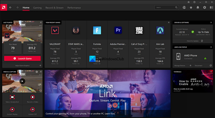 修复 Windows 11/10 上的 AMD 驱动程序安装错误和问题 - Tech Club