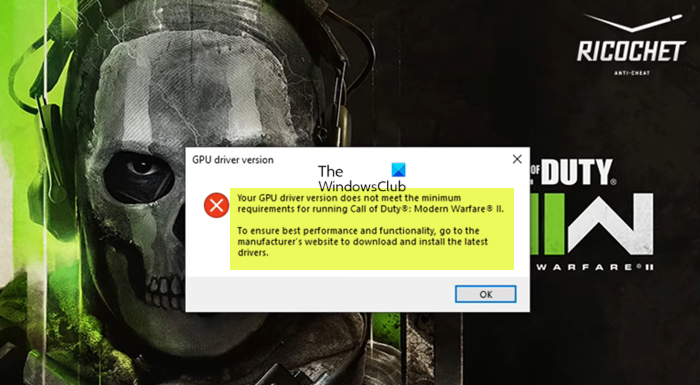 您的 GPU 驱动程序版本不满足最低要求 - Tech Club