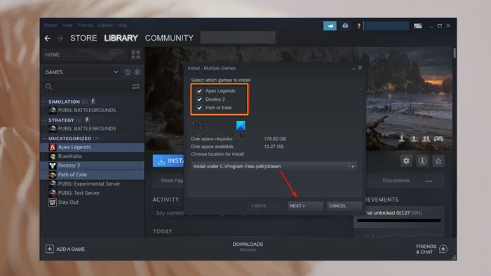如何在 PC 上的 Steam 中一次批量安装多个游戏 - Tech Club
