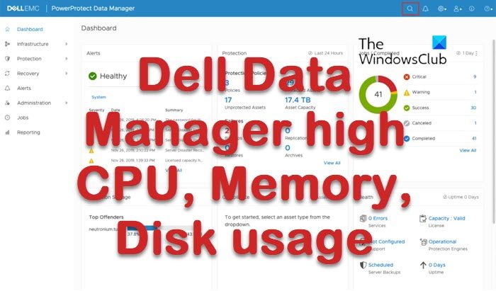 Dell Data Manager CPU、内存、磁盘、电源使用率过高 - Tech Club