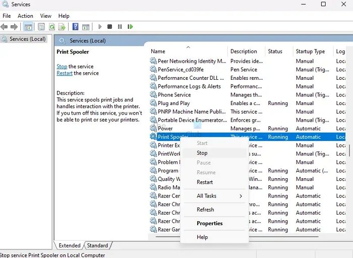 打印机操作失败，错误为 0x00000002 - Tech Club