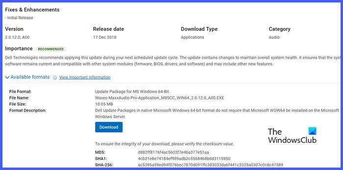 Waves MaxxAudio 服务应用程序 CPU 和内存使用率过高 - Tech Club
