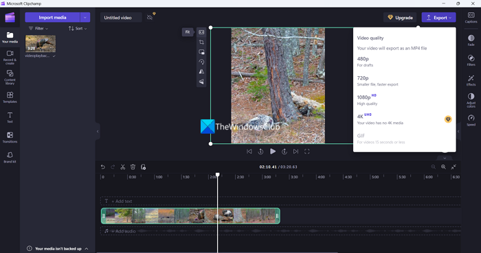 如何在 Windows PC 上的 Clipchamp 上调整视频大小 - Tech Club