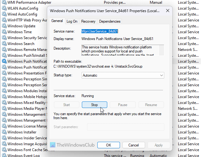 Windows 推送通知用户服务高内存或 CPU 使用率 - Tech Club