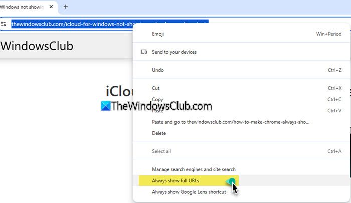 如何让 Chrome 始终在地址栏中显示完整的 URL - Tech Club