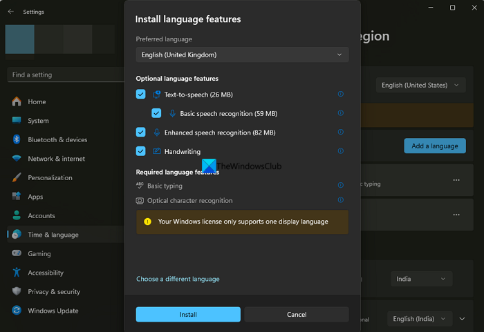 绕过您的 Windows 许可证仅支持一种显示语言 - Tech Club