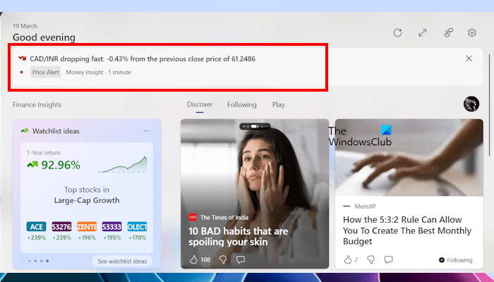 如何在 Windows 11 中关闭 Money Insights - Tech Club