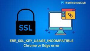 ERR_SSL_KEY_USAGE_INCOMPATIBLE Chrome 或 Edge 错误 - Tech Club