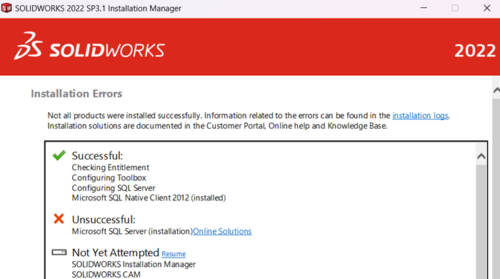 Microsoft SQL Server 无法安装 SolidWorks - Tech Club