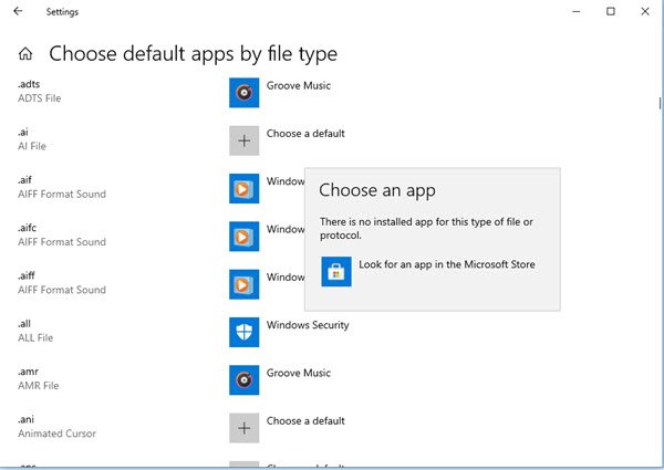 在 Windows 11/10 中設定或變更檔案關聯和副檔名 - Tech Club