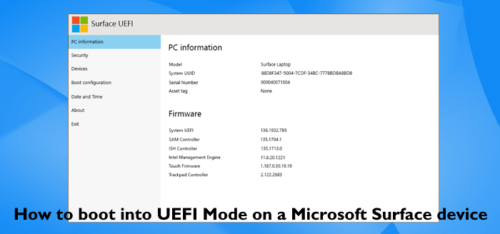 如何在 Surface 設備上啟動進入 UEFI 模式 - Tech Club
