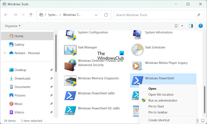 如何在 Windows 11/10 中開啟提升的 PowerShell 提示符 - Tech Club