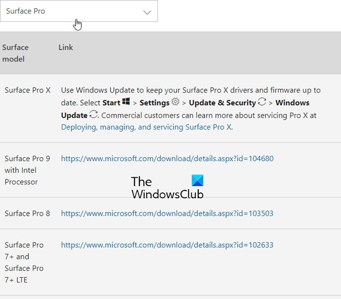 從 Microsoft 下載最新的 Surface Pro、筆記本電腦、Book 驅動程序、固件、軟件 - Tech Club
