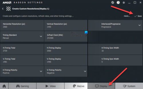 如何在 Windows 11/10 上建立和設定自訂分辨率 - Tech Club