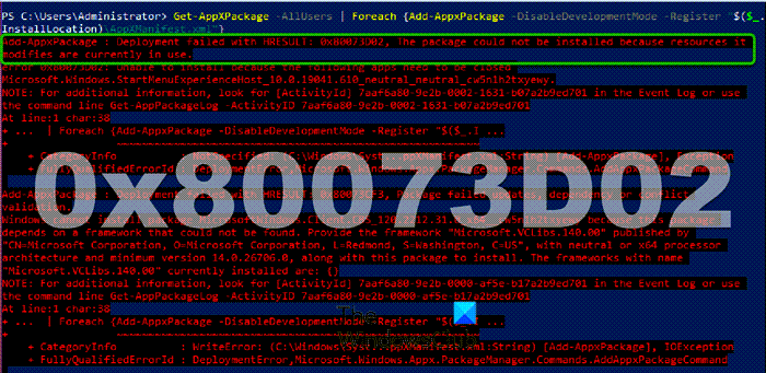 在 Windows 計算機上部署失敗並出現 HRESULT 錯誤 - Tech Club