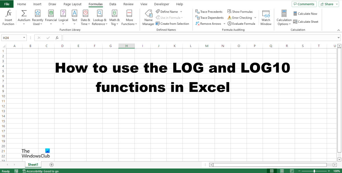 如何在 Excel 中使用 LOG 和 LOG10 函數 - Tech Club