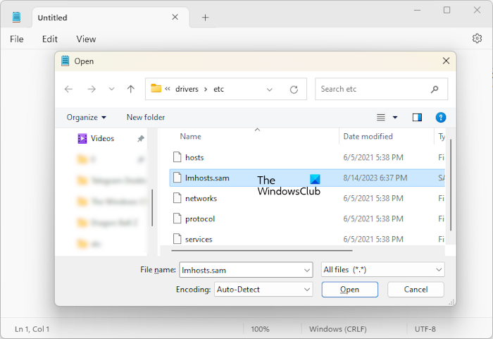 Windows 11/10 中的 LMHOSTS 檔案是什麼？ - Tech Club