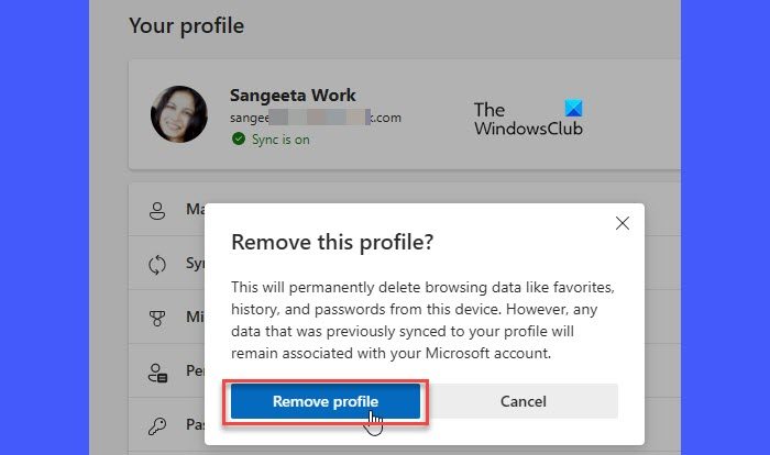 如何從 Microsoft Edge 中刪除用戶配置文件 - Tech Club