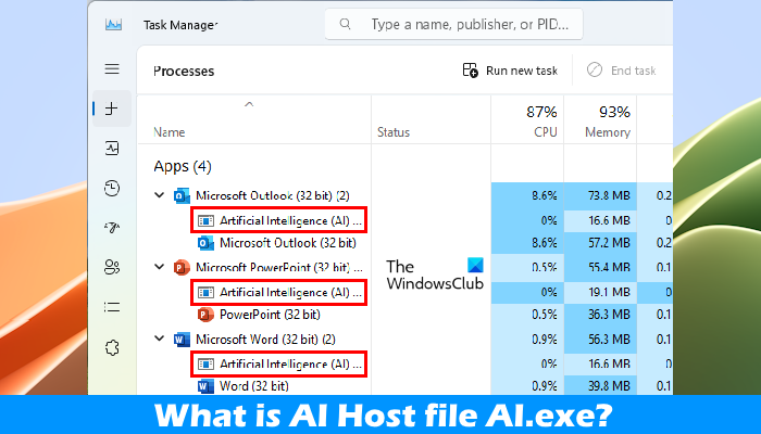 Windows 11 中的 AI 主機文件 AI.exe 是什麼？ - Tech Club